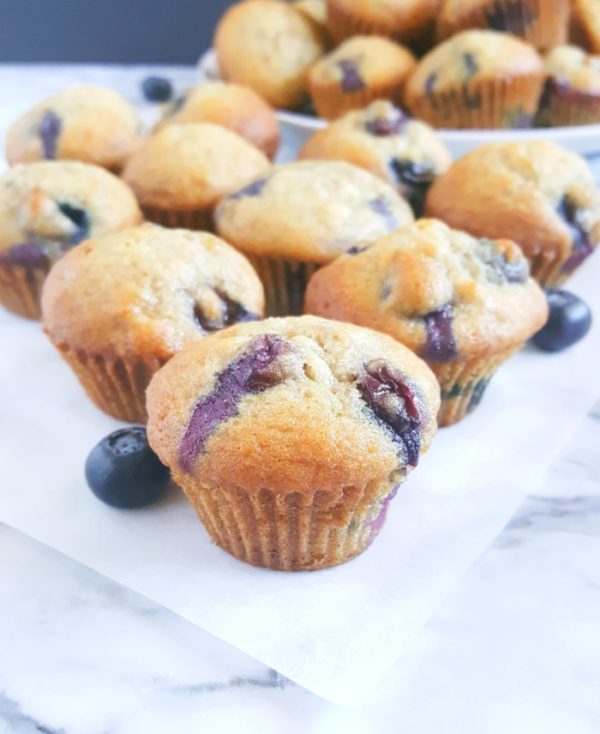 Mini Blueberry Banana Muffins {Dairy-Free} - Beat Bake Eat